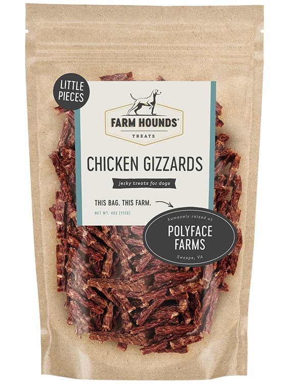 Pasture-Raised Chicken Gizzard Sticks — Farm Hounds Dog Treats