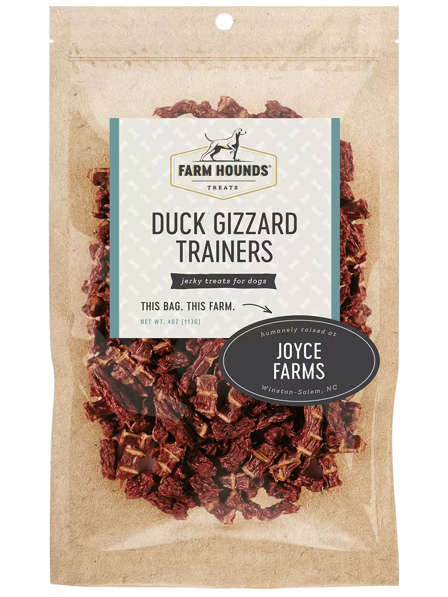 Duck Gizzard Trainers | High-Protein Dog Training Treats | Farm Hounds
