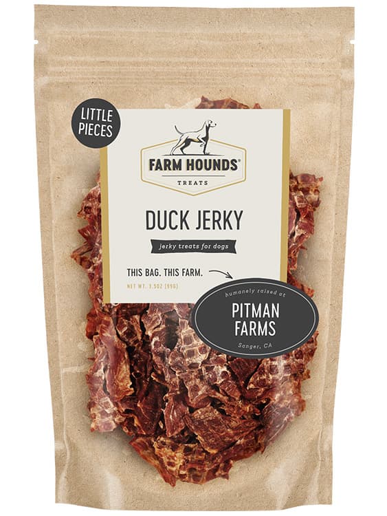 Duck Jerky Dog Treats by Farm Hounds