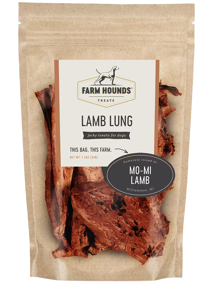Lamb Lung | Exotic Novel Protein Organ Treat for Dogs | Farm Hounds